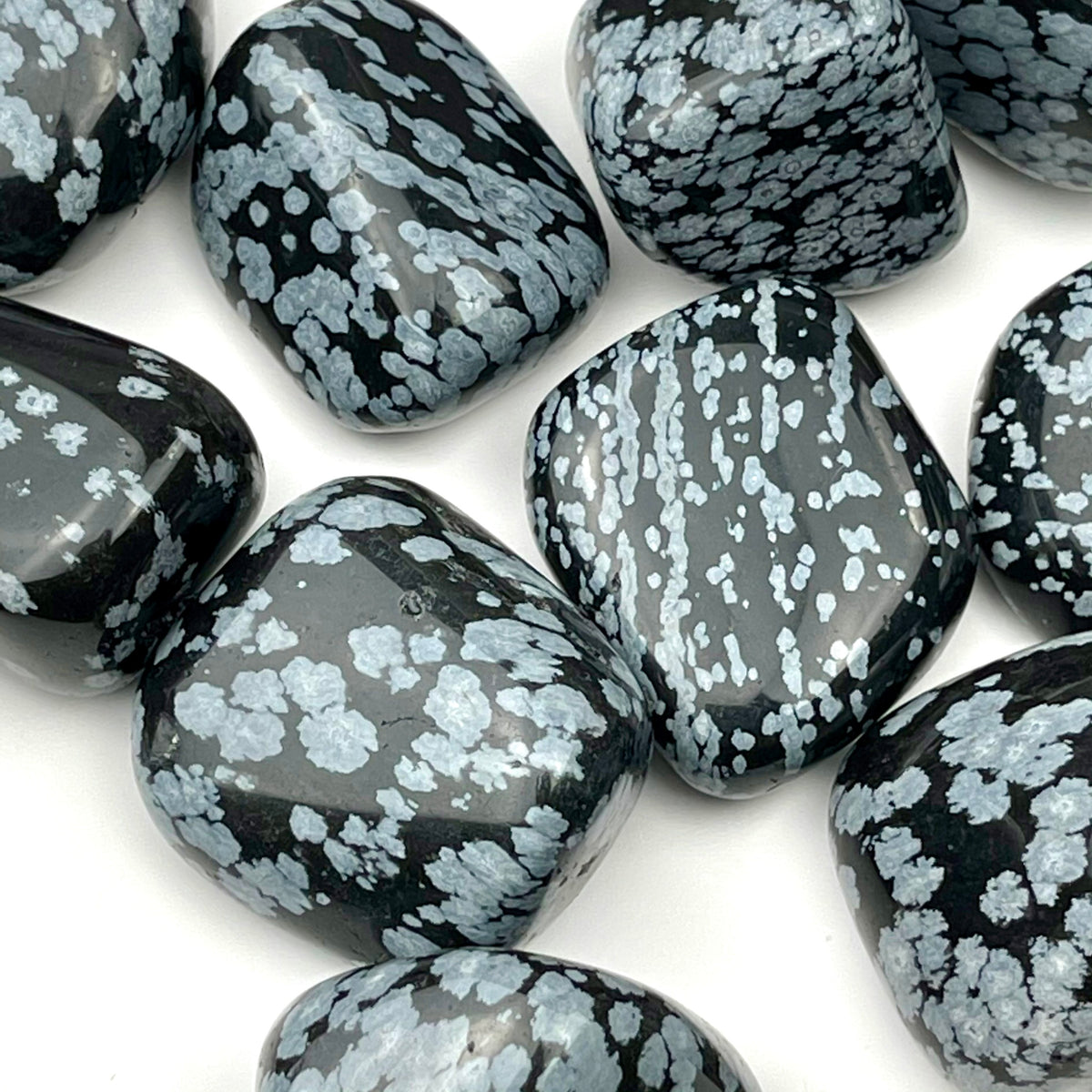 Snowflake Obsidian Tumbles – ElevatedWisdom